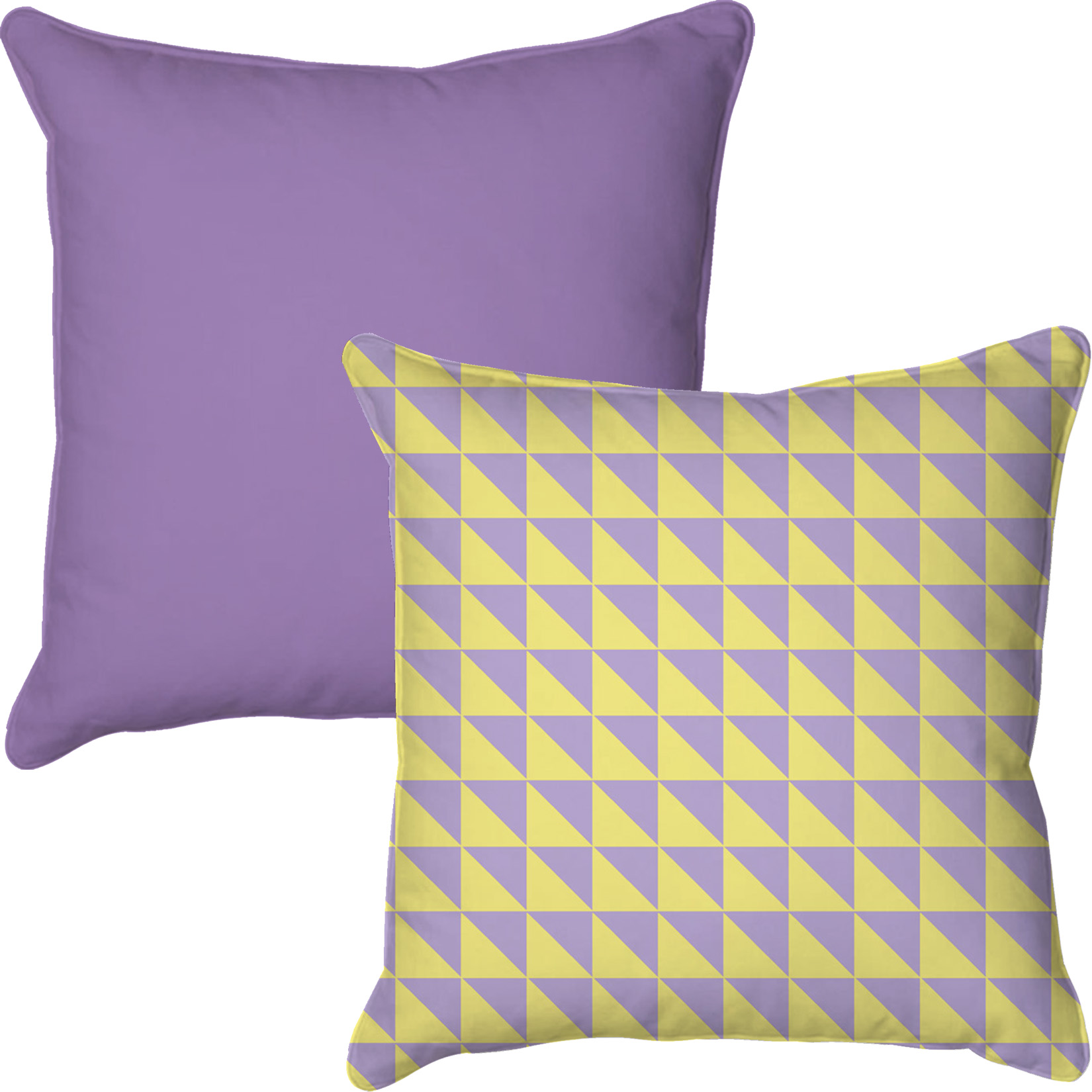 Triangles Lilac & Yellow | Rooms By Me