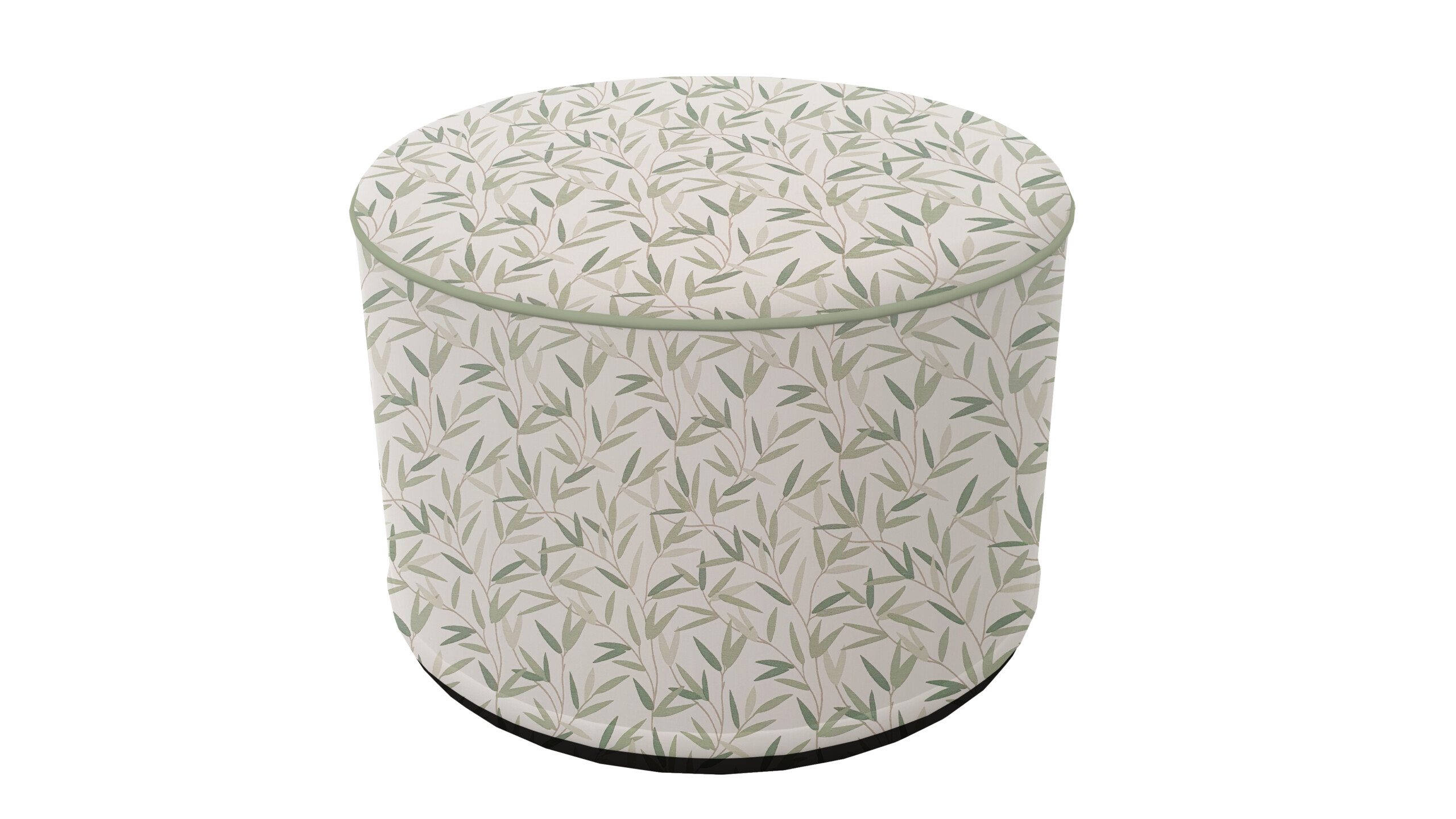 Laura Ashley Willow Leaf Hedgerow Indoor Pouffe | Rooms By Me